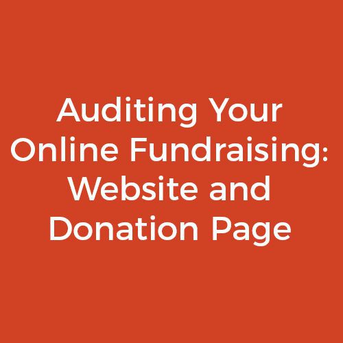Auditing Your Online Fundraising Donation Page | Campbell & Company